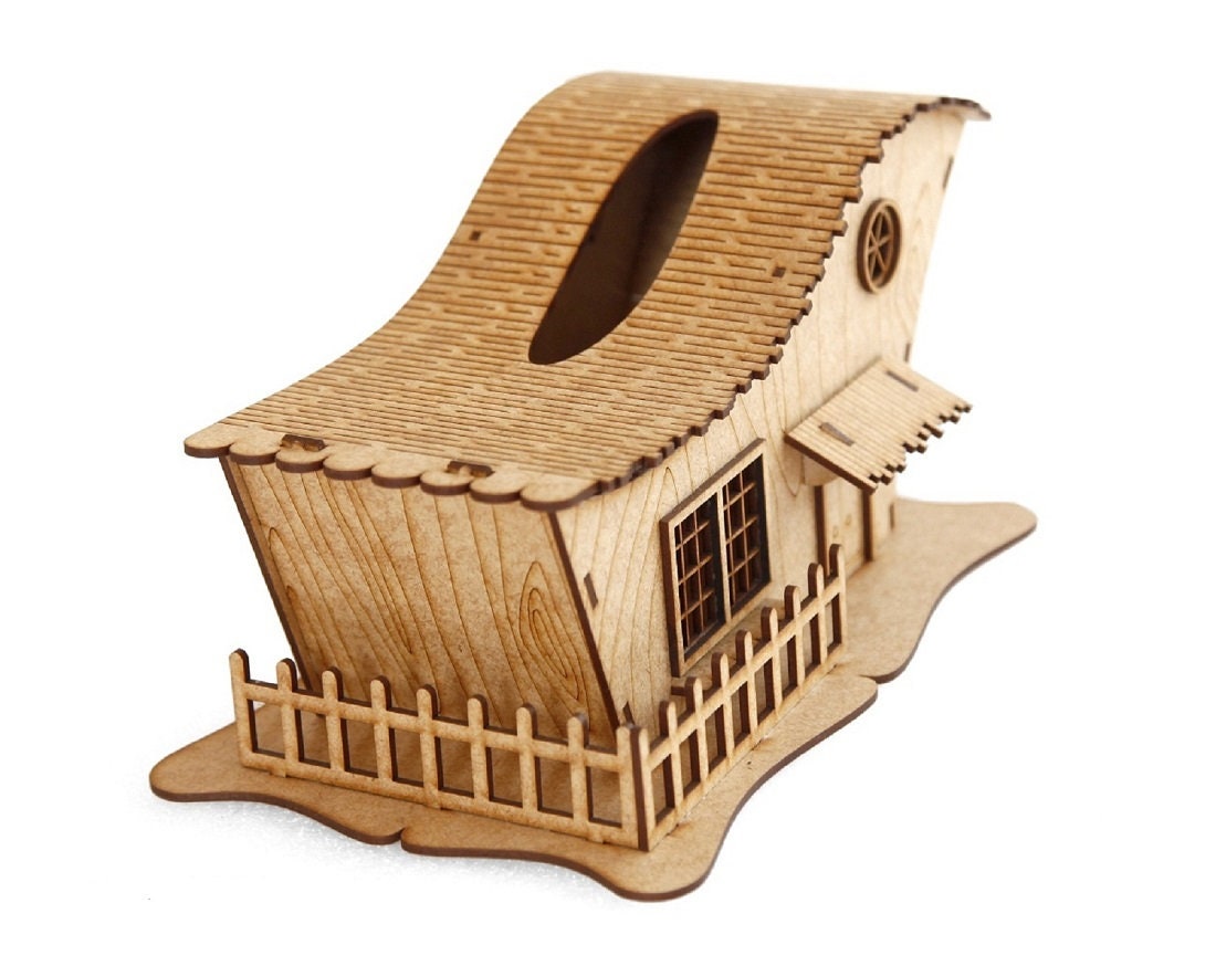 Wooden Tissue Box for Home Decoration,house Shaped Tissue Box,napkin ...