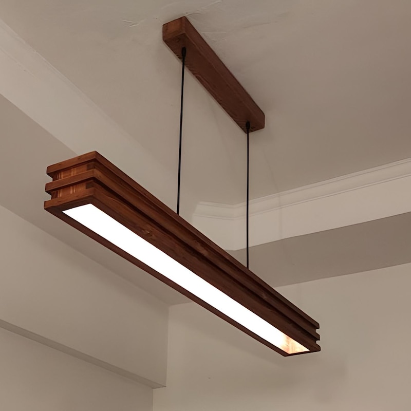 Wood Led Ceiling Light - Etsy