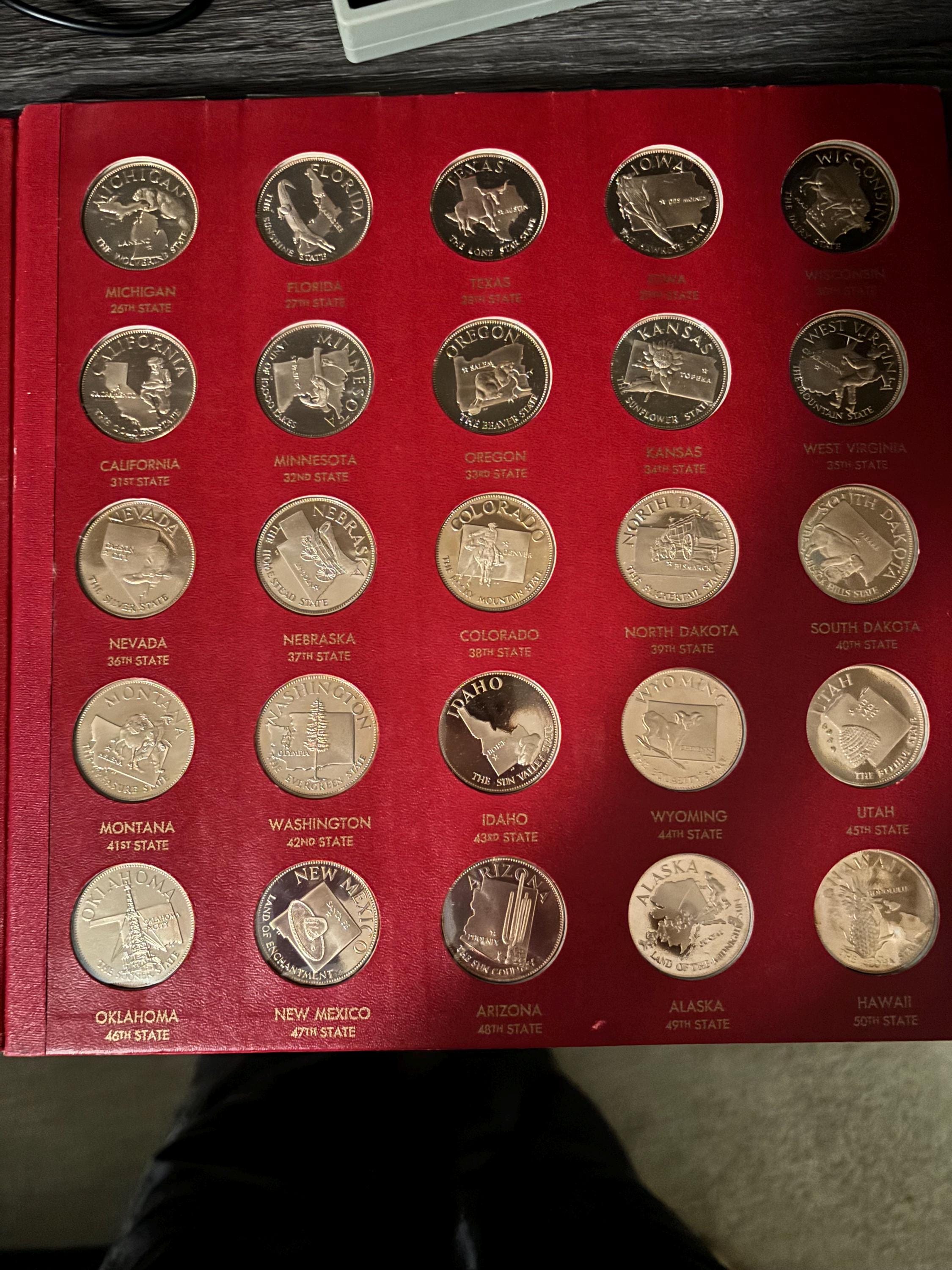 1969 Franklin Mint States of the Union Series First Edition - Etsy