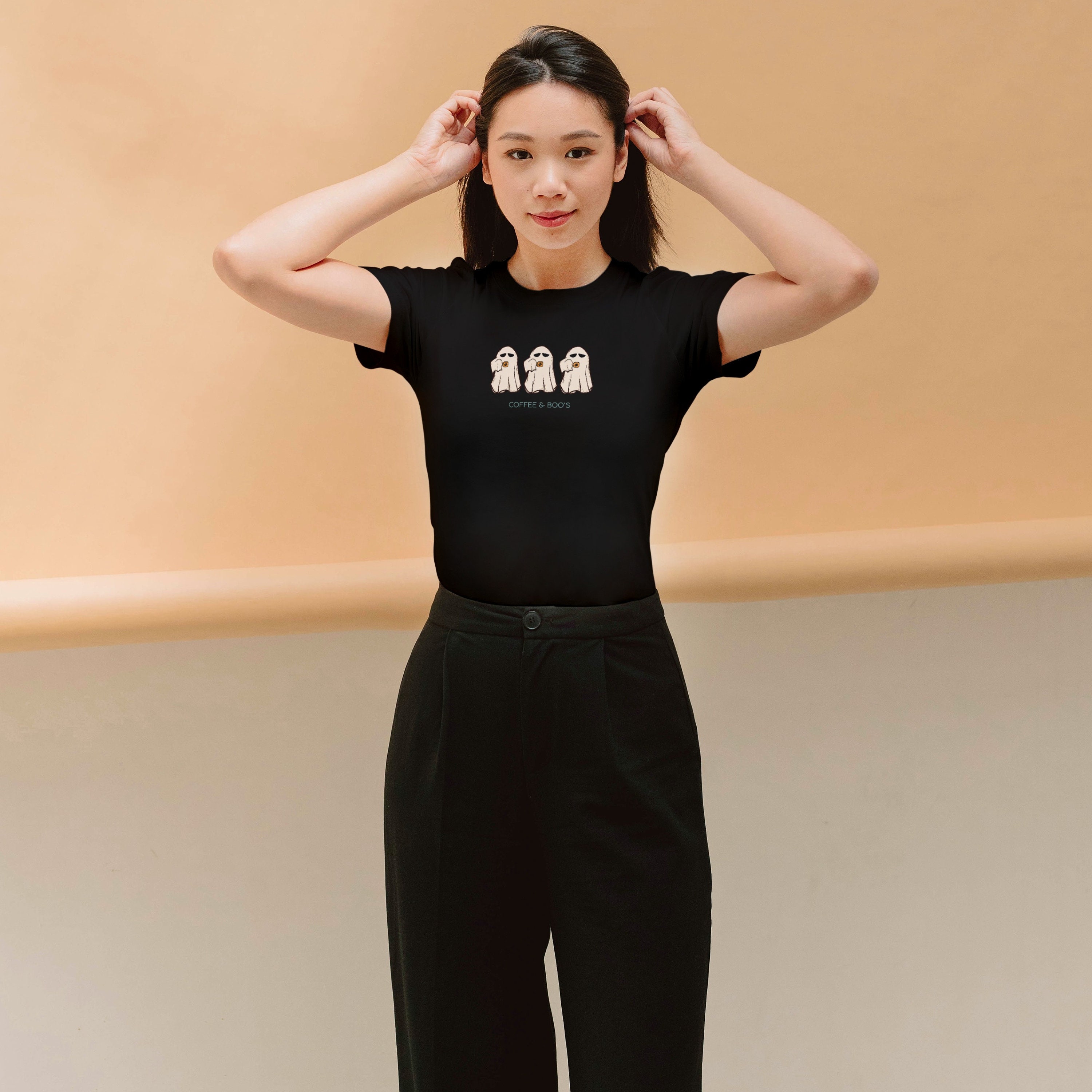 Coffee& Boo Halloween Tee 3 Ghosts Shirt Halloween Shirt - Etsy