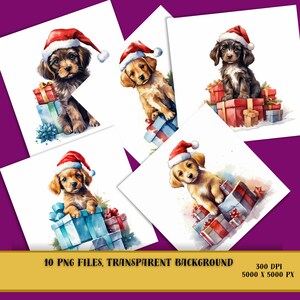 Watercolor Puppy Gifts Clipart⎥clipart Cute Puppy⎥digital Stickers ...