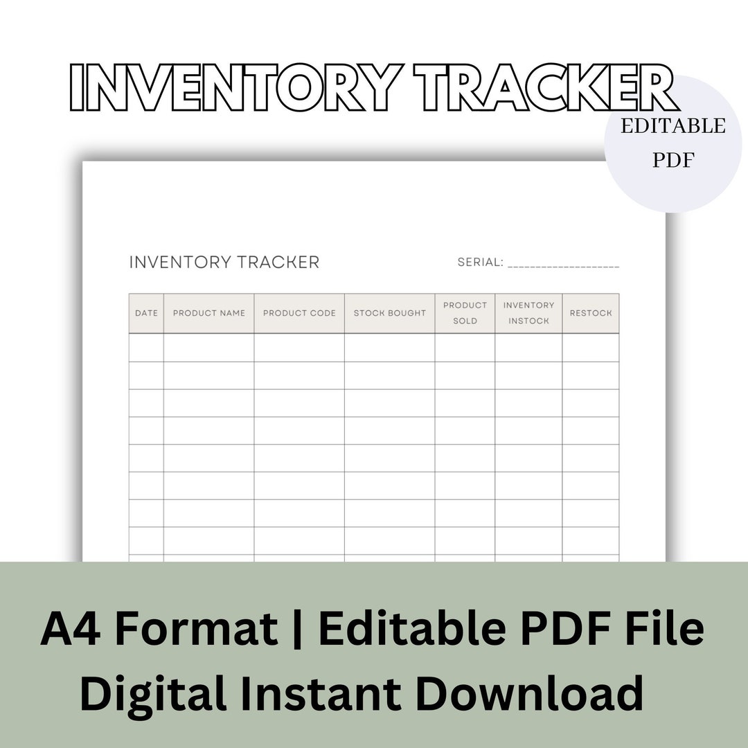 Inventory Tracker, Product Inventory, Inventory Management, Inventory ...