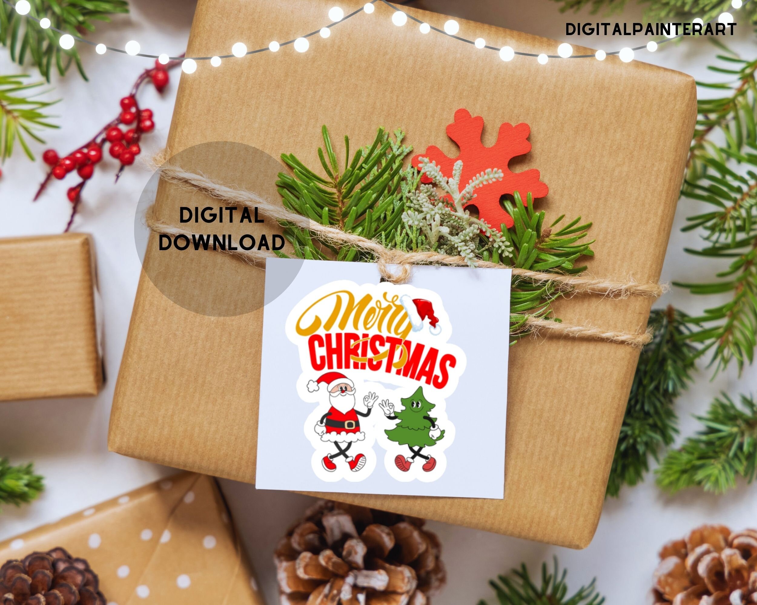 35 Christmas Stickers Bundle Printable Stickers Christmas - Etsy