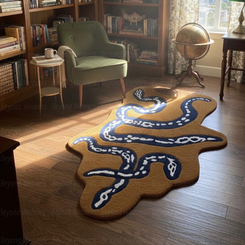 Wavy Snake Rug - Etsy