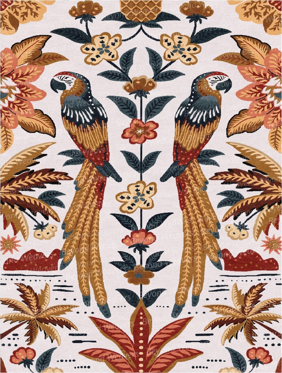 Earvin Parrot Multicolor Modern Kids Hand-tufted 100% Wool Handmade ...