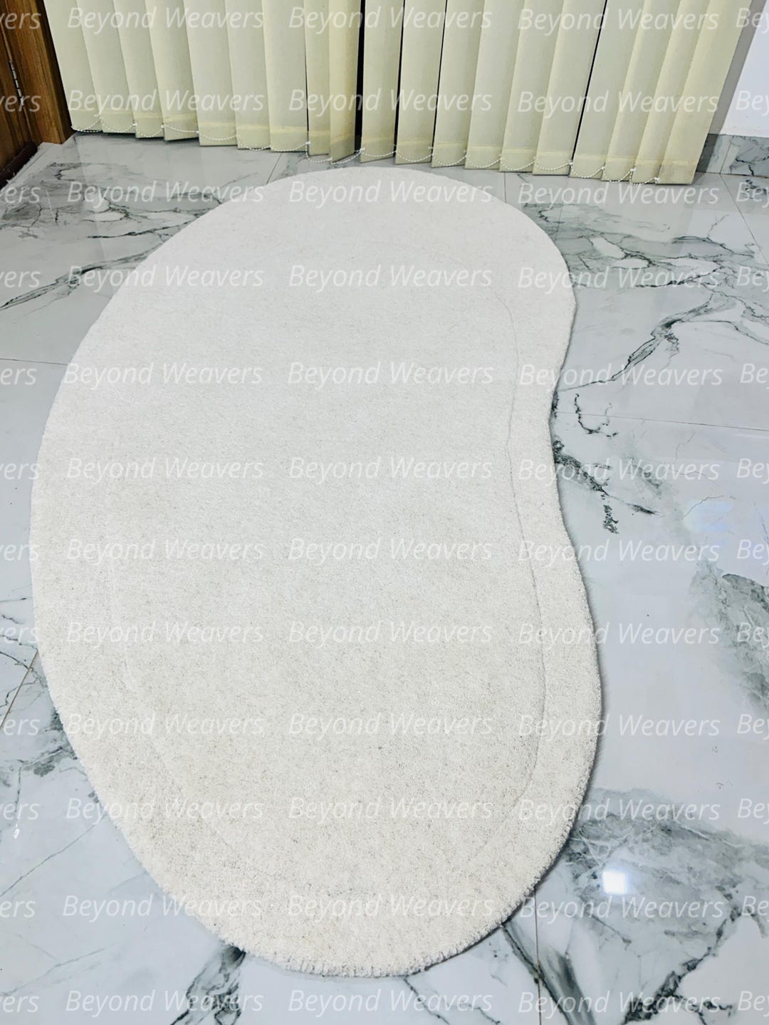 Solid Rug Bean Shaped Kidney Shaped Hand Tufted Oval Large Area Rug ...