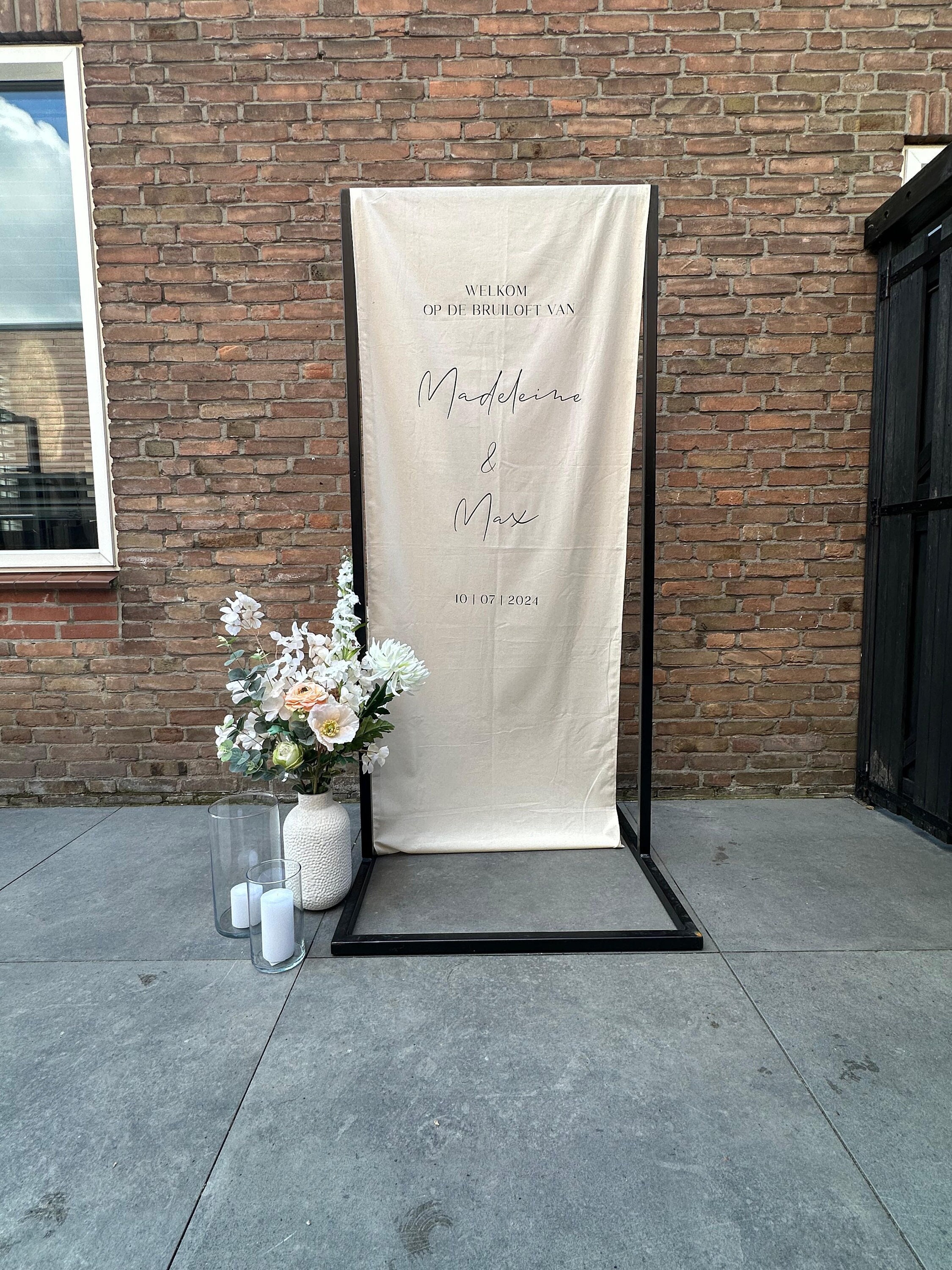 Welcome Banner Fabric Welcome Sign Wedding Welcome Sign Event ...