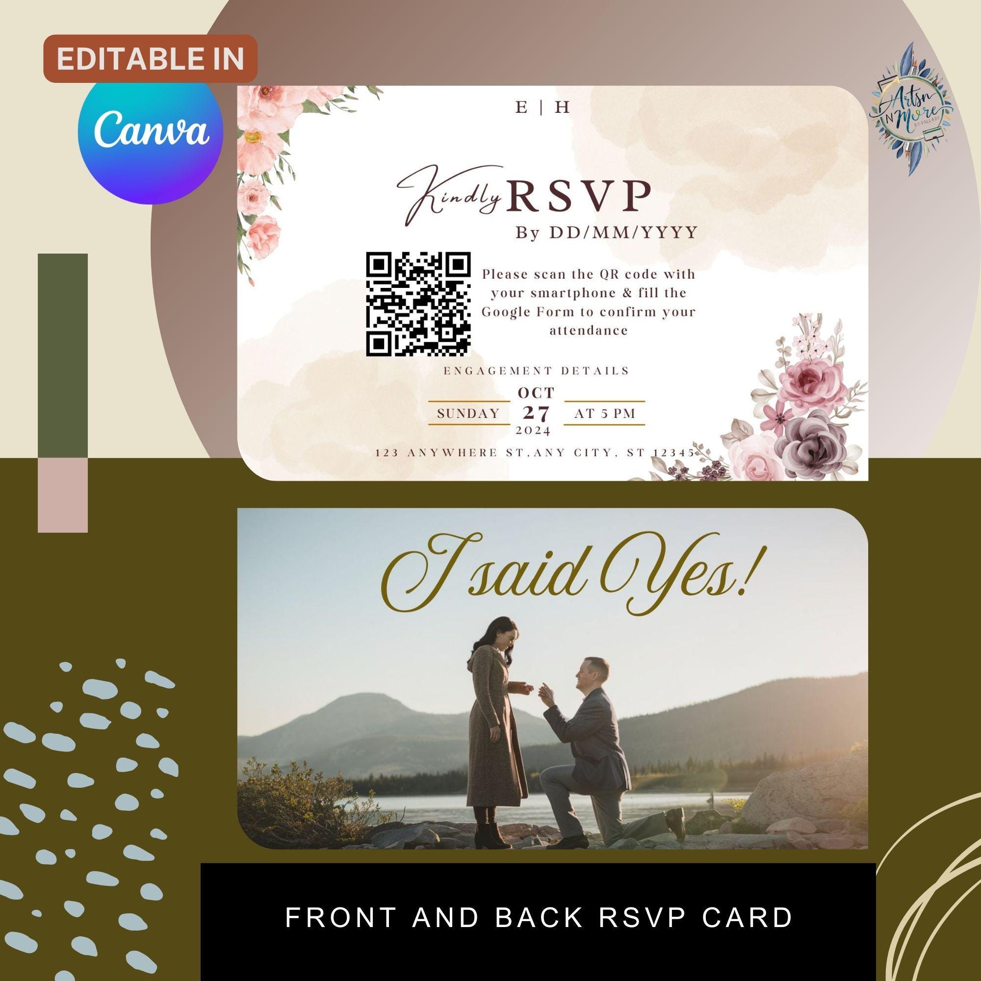 Engagement Invitation Template for Surprise Engagement Party Invite ...