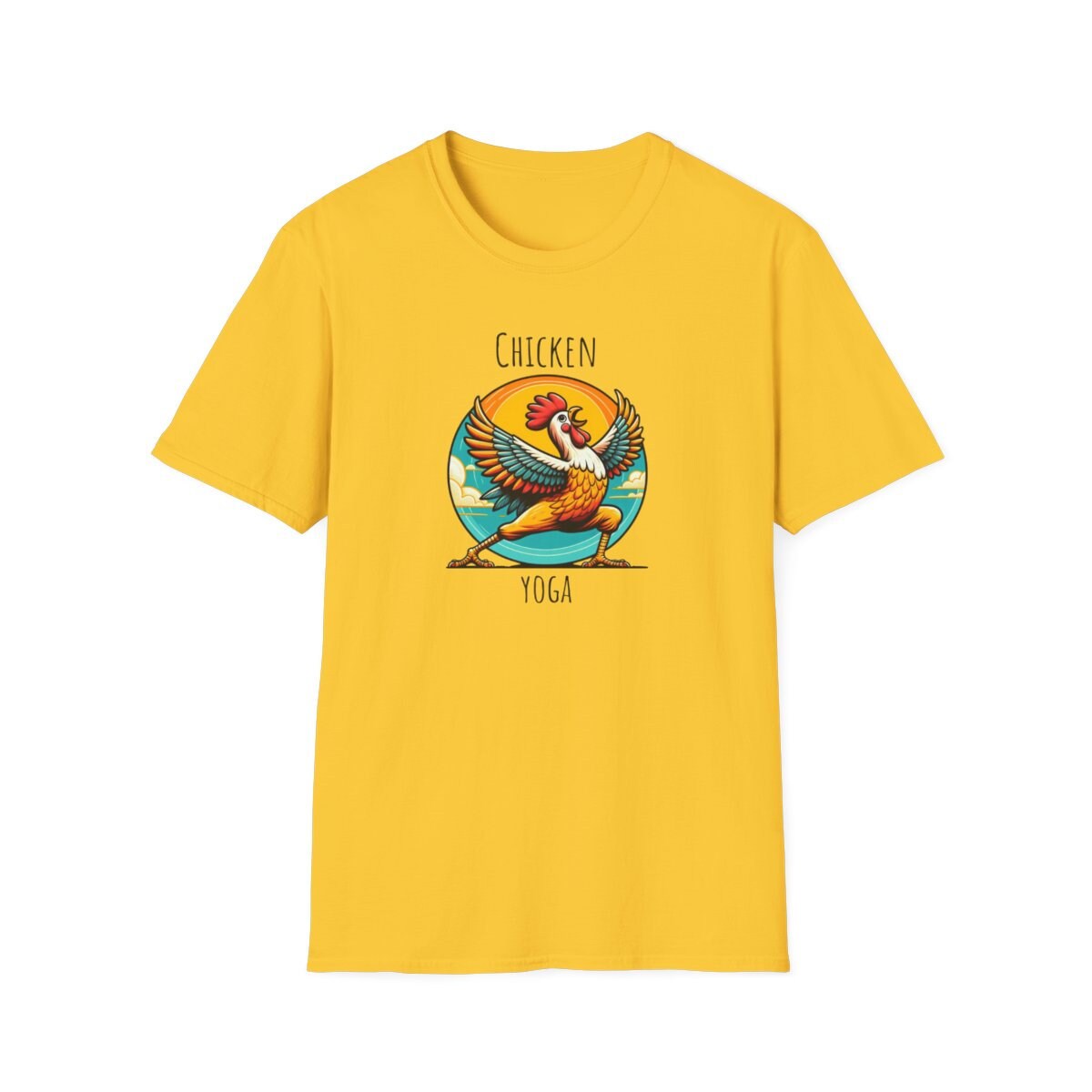 Chicken Yoga, Warrior Pose T-shirt - Etsy