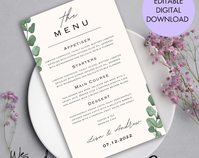 Editable Rustic Menu Template / Traditional Style Price List Templates ...