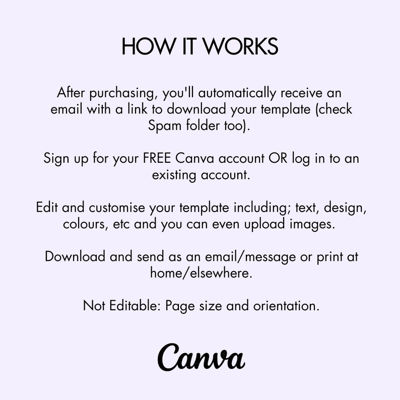 Funky Thank You Card, Editable Canva Template, Customisable Order Card ...
