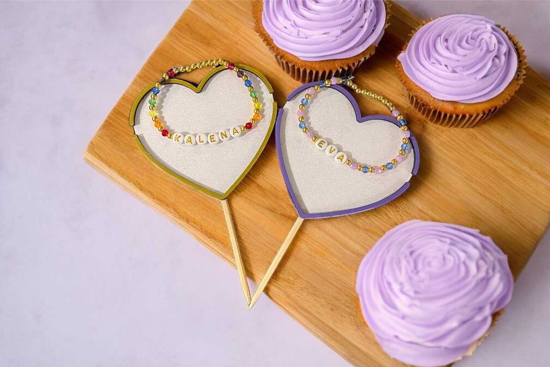 Friendship Bracelet Cake Toppers - Etsy