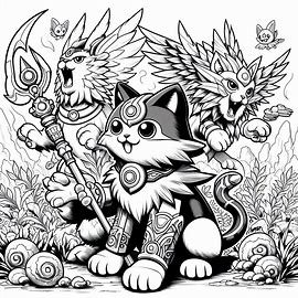 111 the Battle Cats Coloring Pages for Kids - Etsy