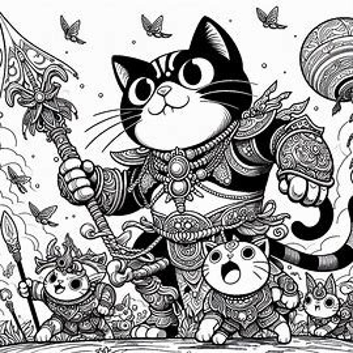 111 the Battle Cats Coloring Pages for Kids - Etsy