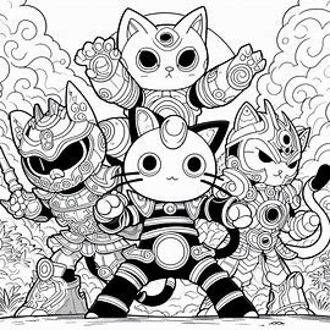 111 the Battle Cats Coloring Pages for Kids - Etsy