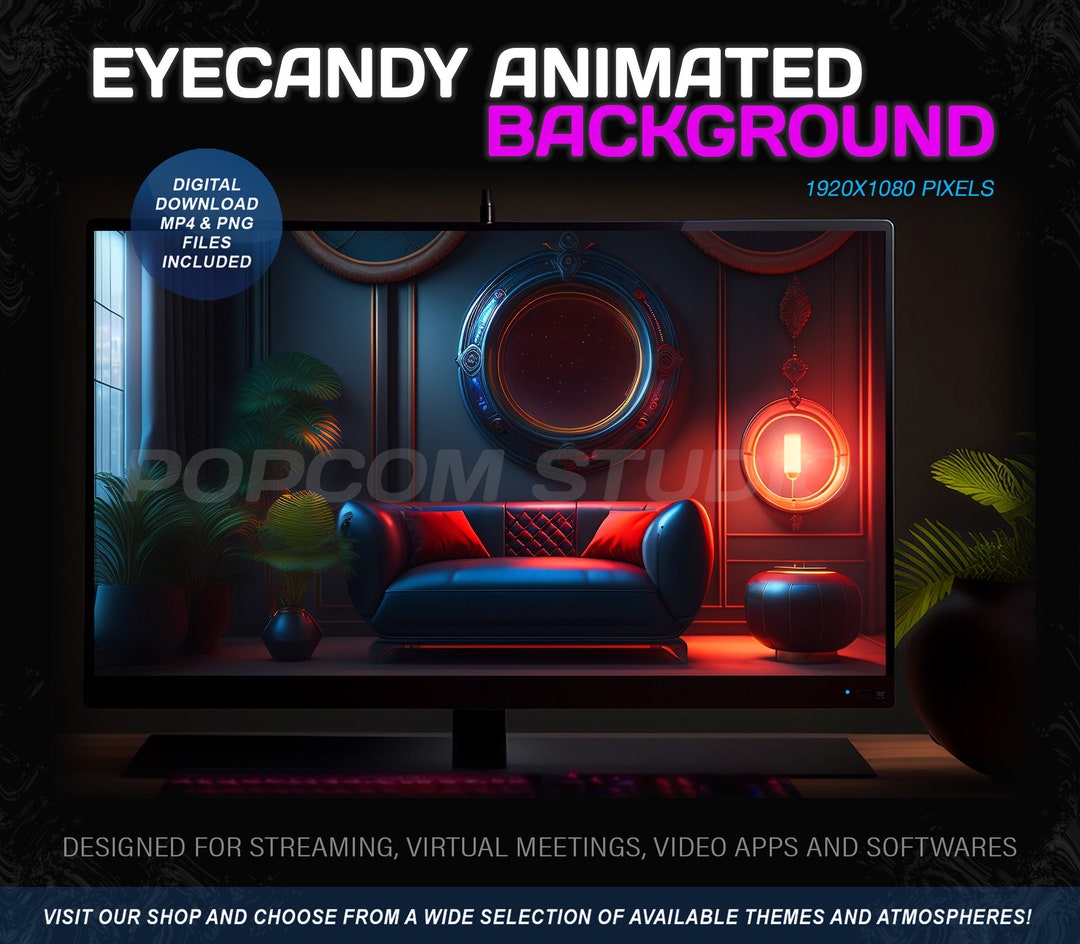 Animated Background for Streaming 1920x1080 - Magic Mirror Animated ...