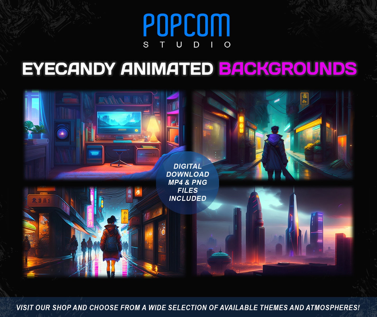 Animated Background for Streaming 1920x1080 Space Sleeping Sci-fi ...