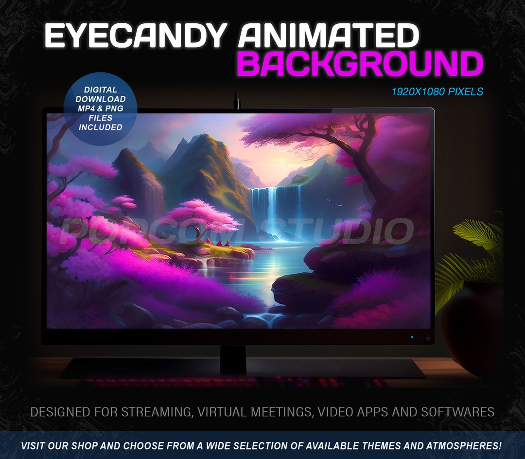 Animated Background for Streaming 1920x1080 - Enchanting Cherry Blossom ...