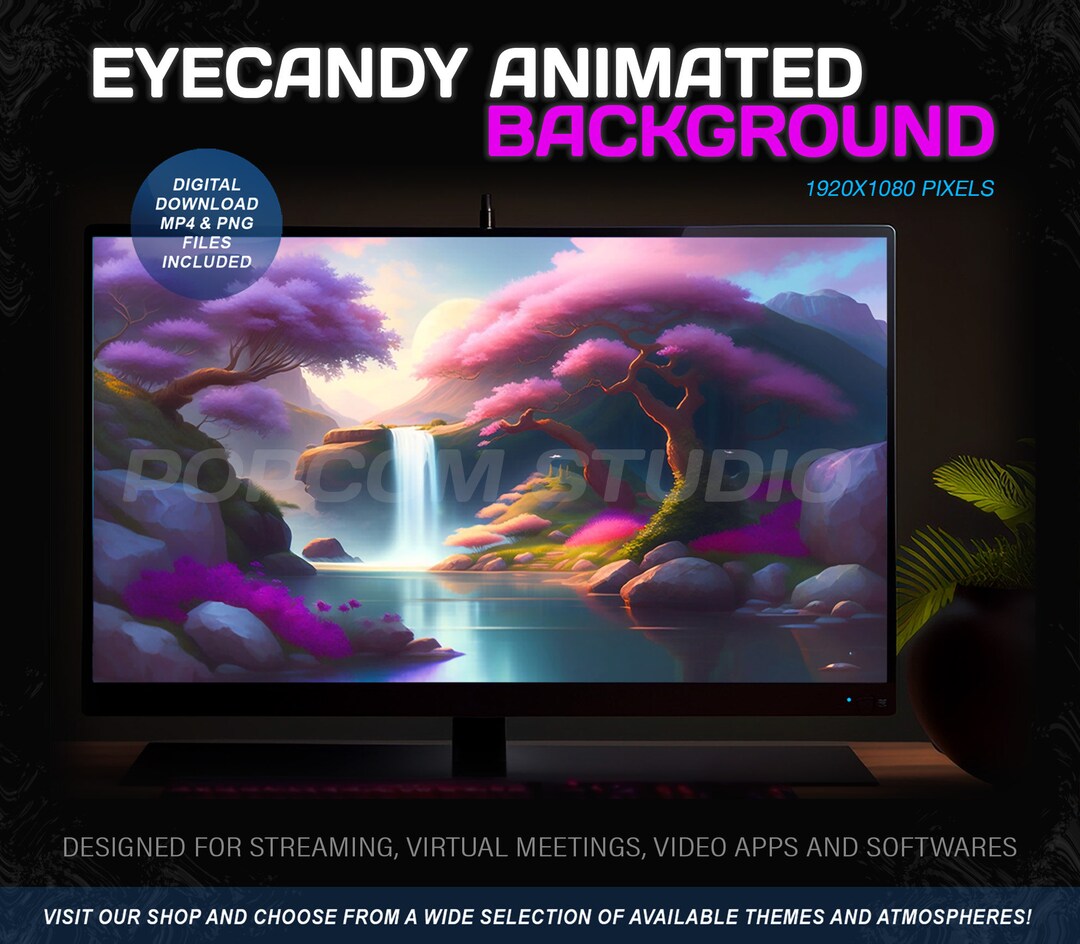 Animated Background for Streaming 1920x1080 - Enchanting Cherry Blossom ...