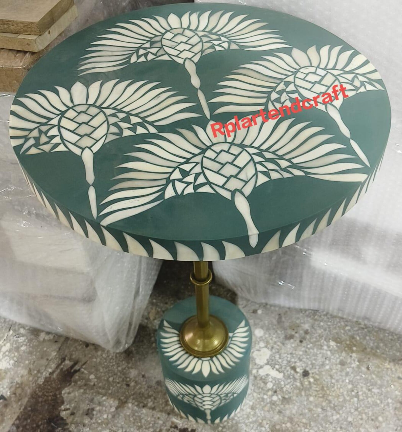Antique Flower Bone Inlay Indian Furniture Handmade Bone Inlay Wooden ...