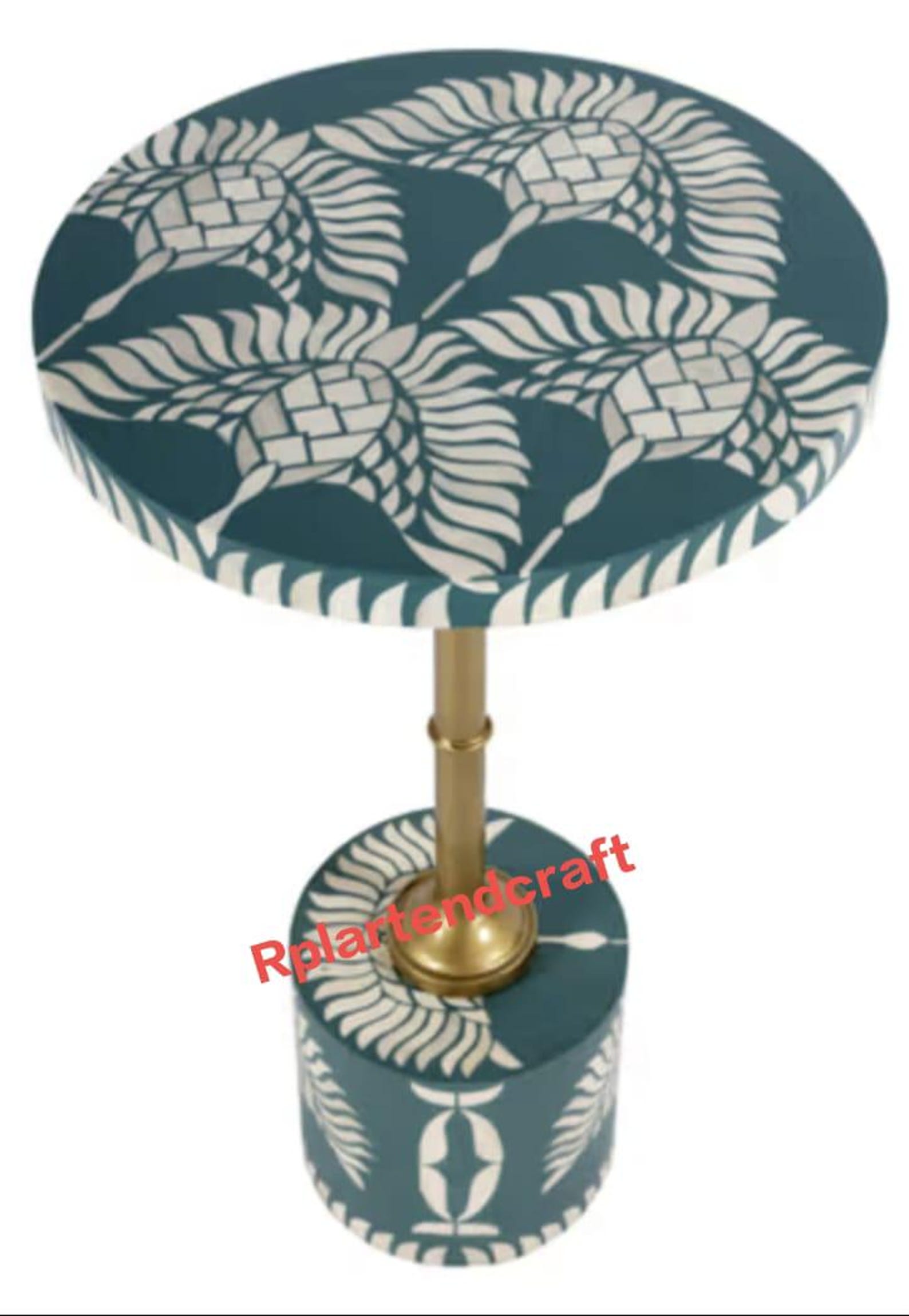 Antique Flower Bone Inlay Indian Furniture Handmade Bone Inlay Wooden ...