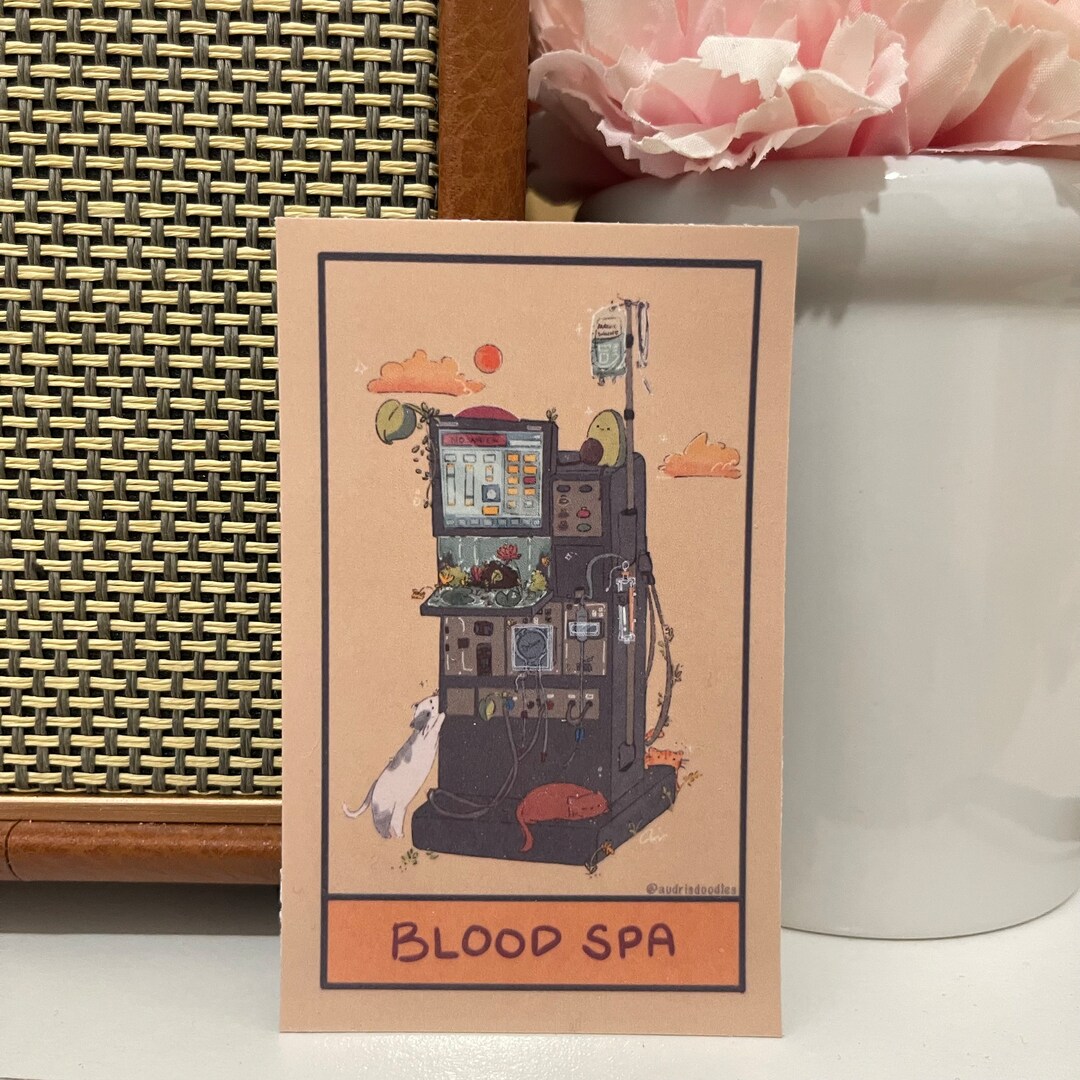 Blood Spa Sticker (dialysis Machine) - Etsy