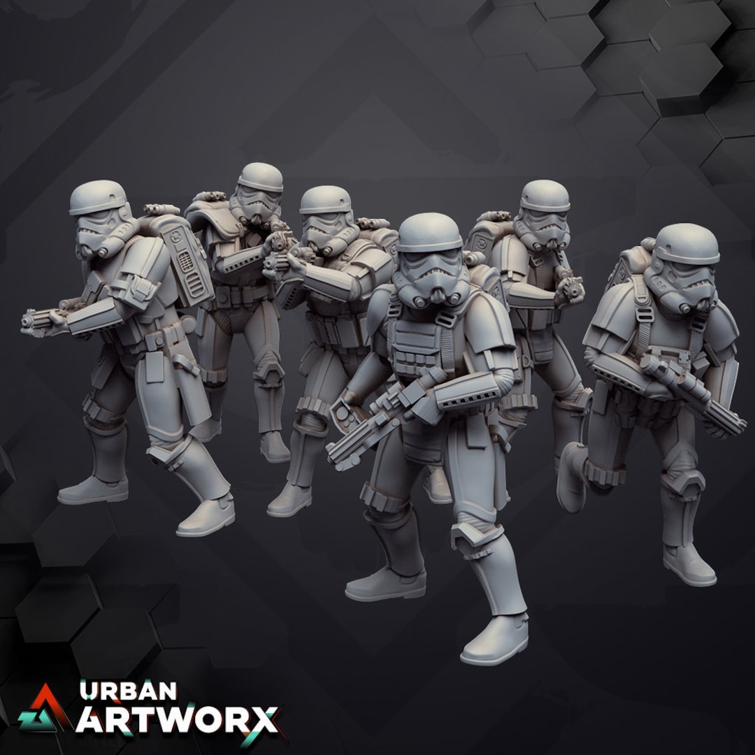 Tactical Troopers (6) - Skullforge - Tabletop Miniatures - Tabletop ...
