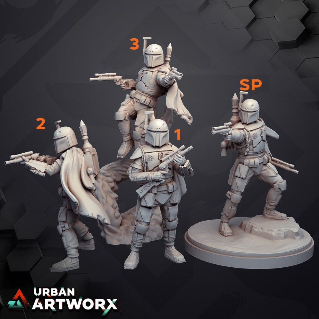 Legendary Bounty Hunter Skullforge Tabletop Miniatures Tabletop