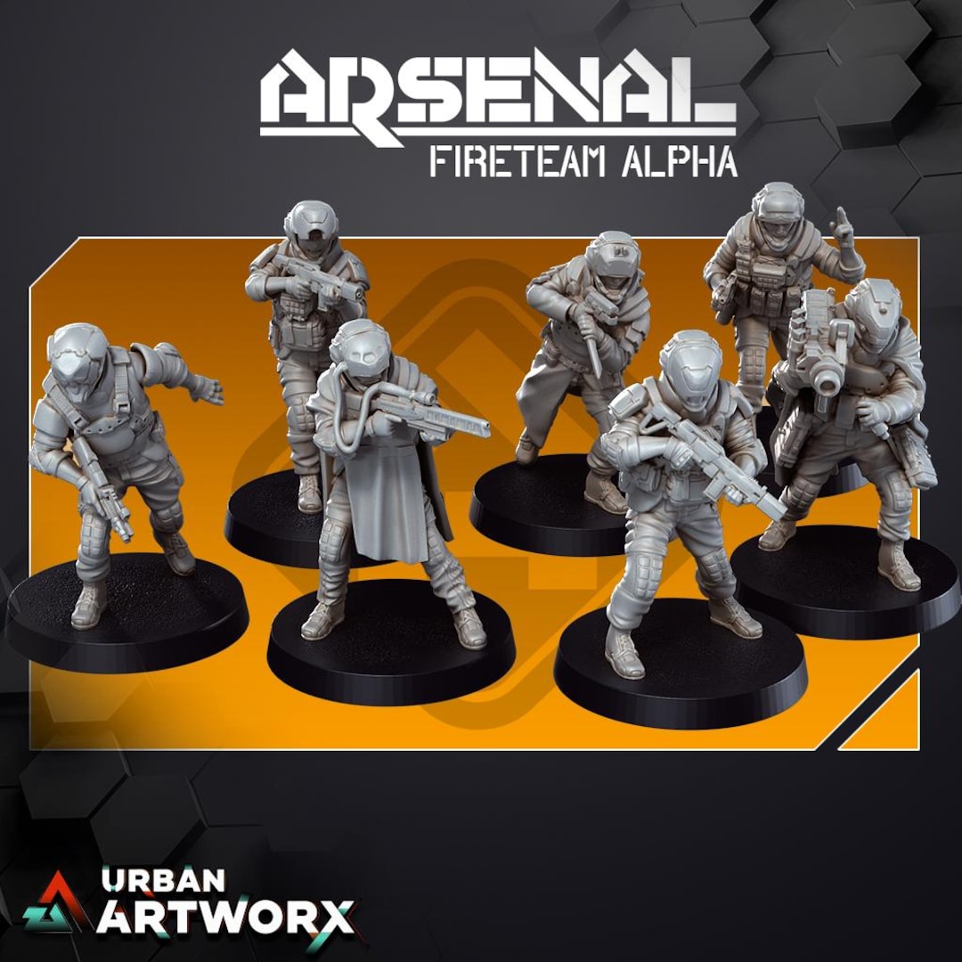 Arsenal Fireteam Alpha (7) - Skullforge - Tabletop Miniatures ...