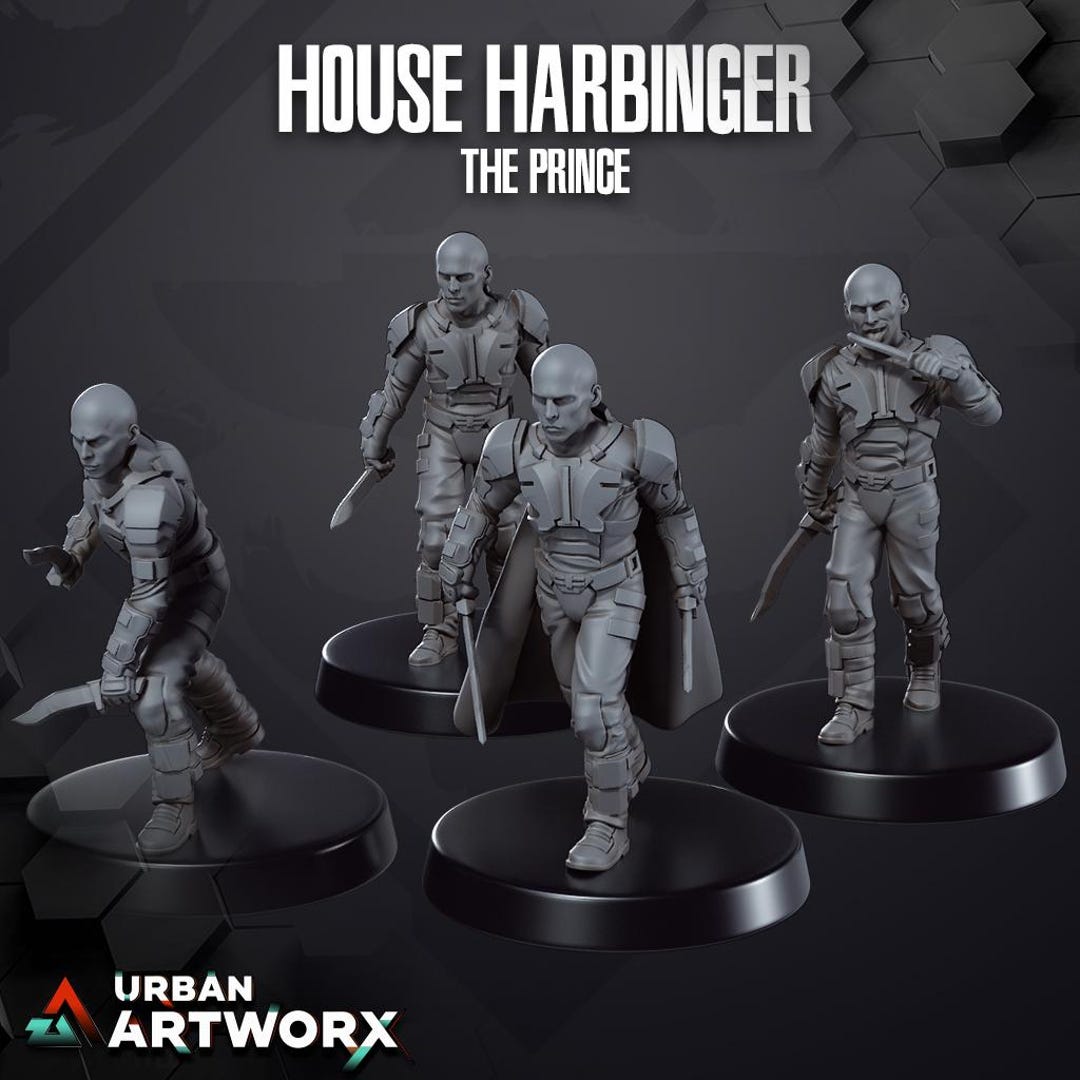 House Harbinger the Prince (4) - Skullforge - Tabletop Miniatures - Tabletop Figures - 3D ...