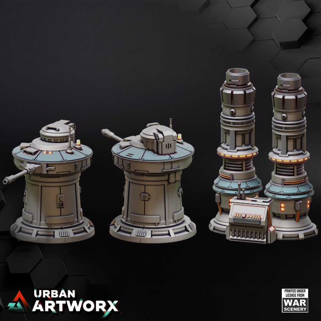 Tabletop Terrain 40K Star Wars: Legion Shatterpoint War Scenery Turret ...