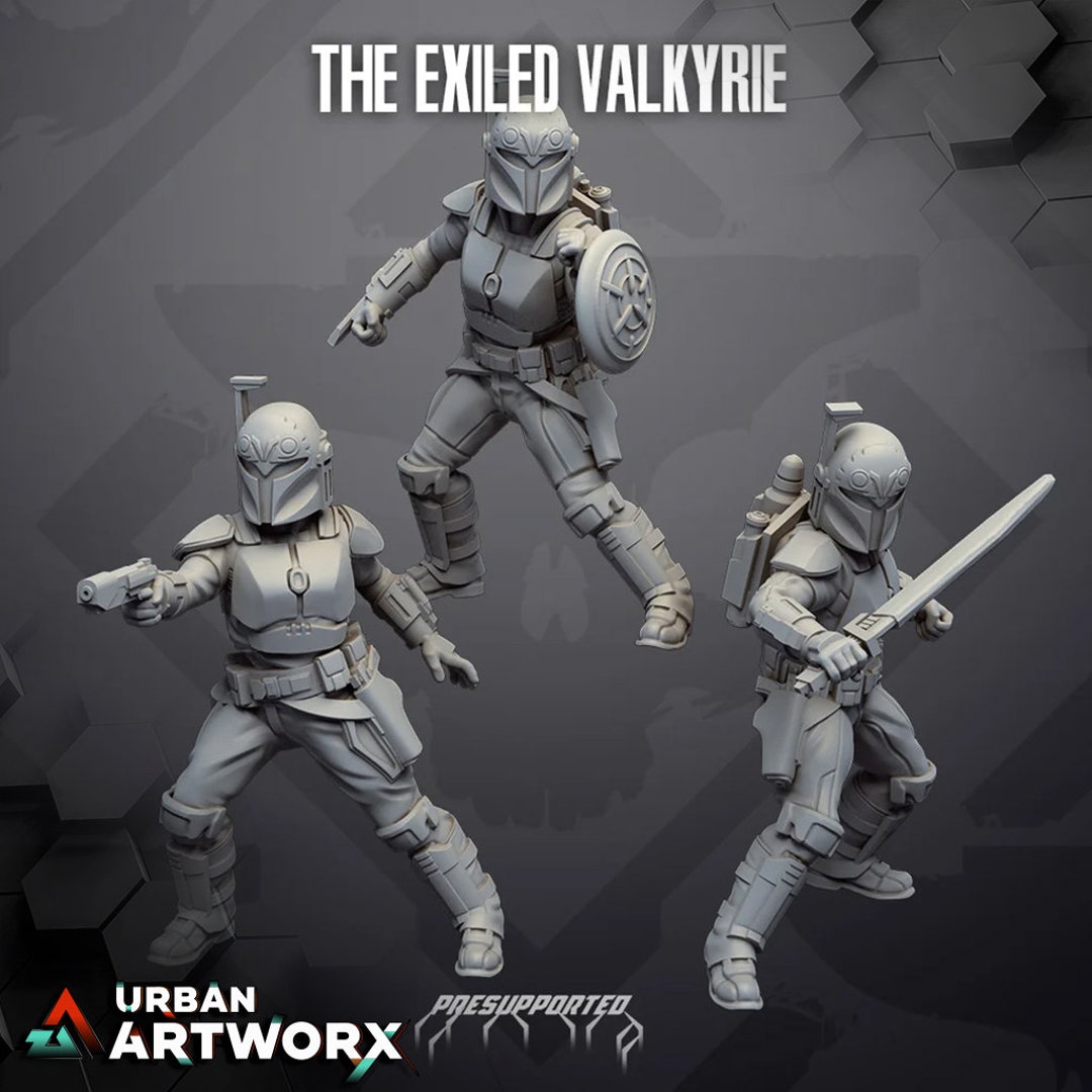 Exiled Valkyrie Monarch (3) - Skullforge - Tabletop Miniatures ...