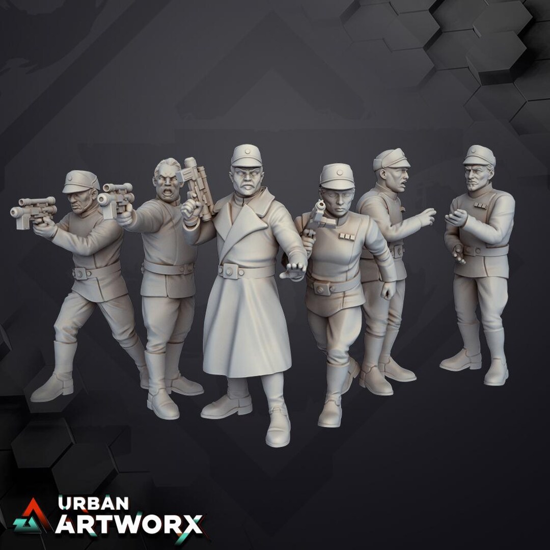 Authority Generic Officers (6) - Skullforge - Tabletop Miniatures ...