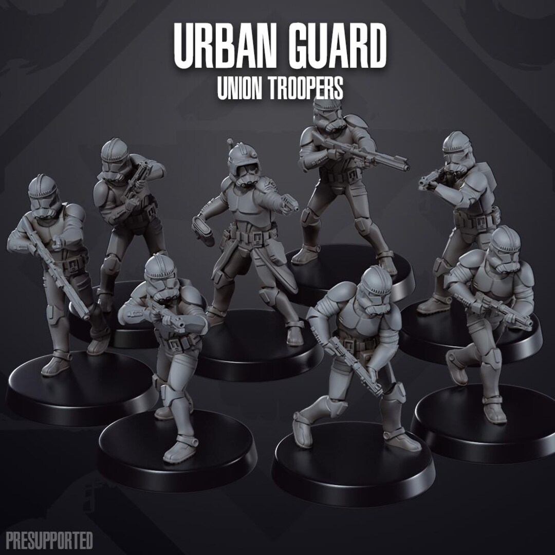 Union Troopers Urban Guard (8) - Skullforge - Tabletop Miniatures ...