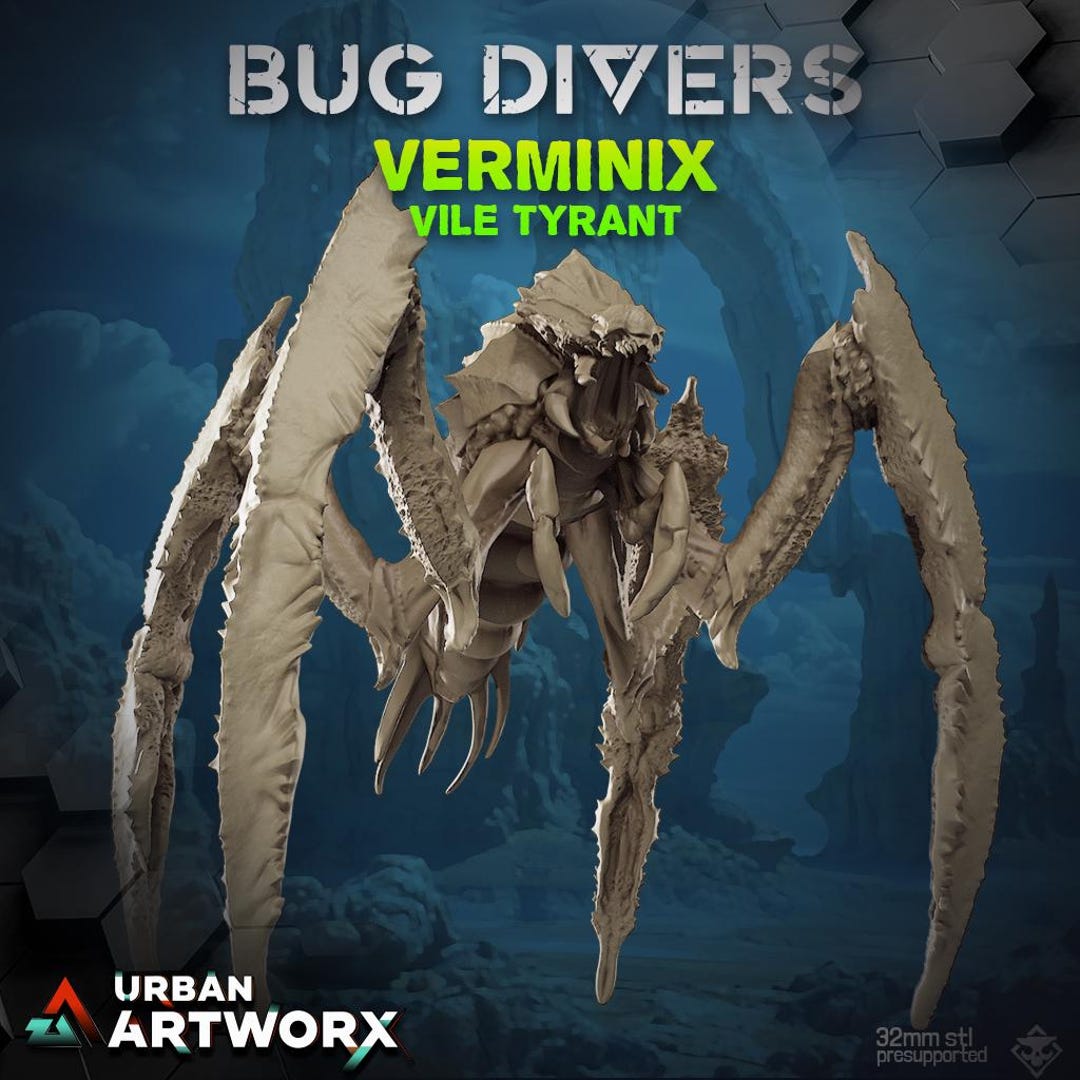 Bug Divers: Verminix Vile Tyrant (1) - Skullforge - Tabletop Miniatures ...
