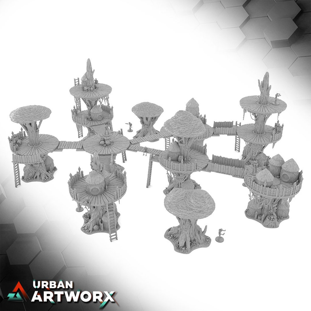 Forest Moon Village by Jesús - Imperial Terrain - Star Wars: Legion ...