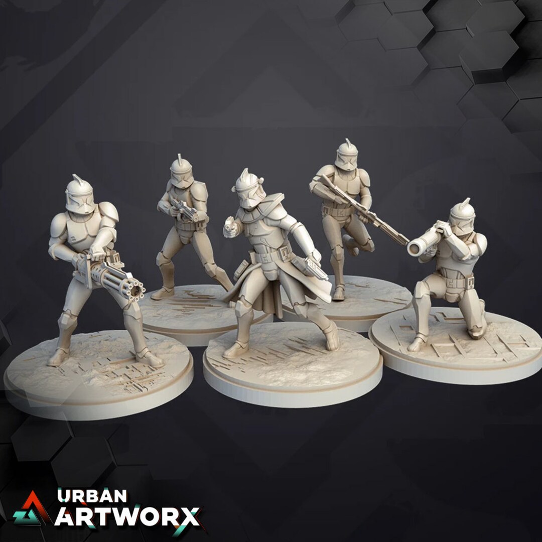 Replicant Troopers 5 Shatterpoint Skullforge Tabletop Miniatures ...