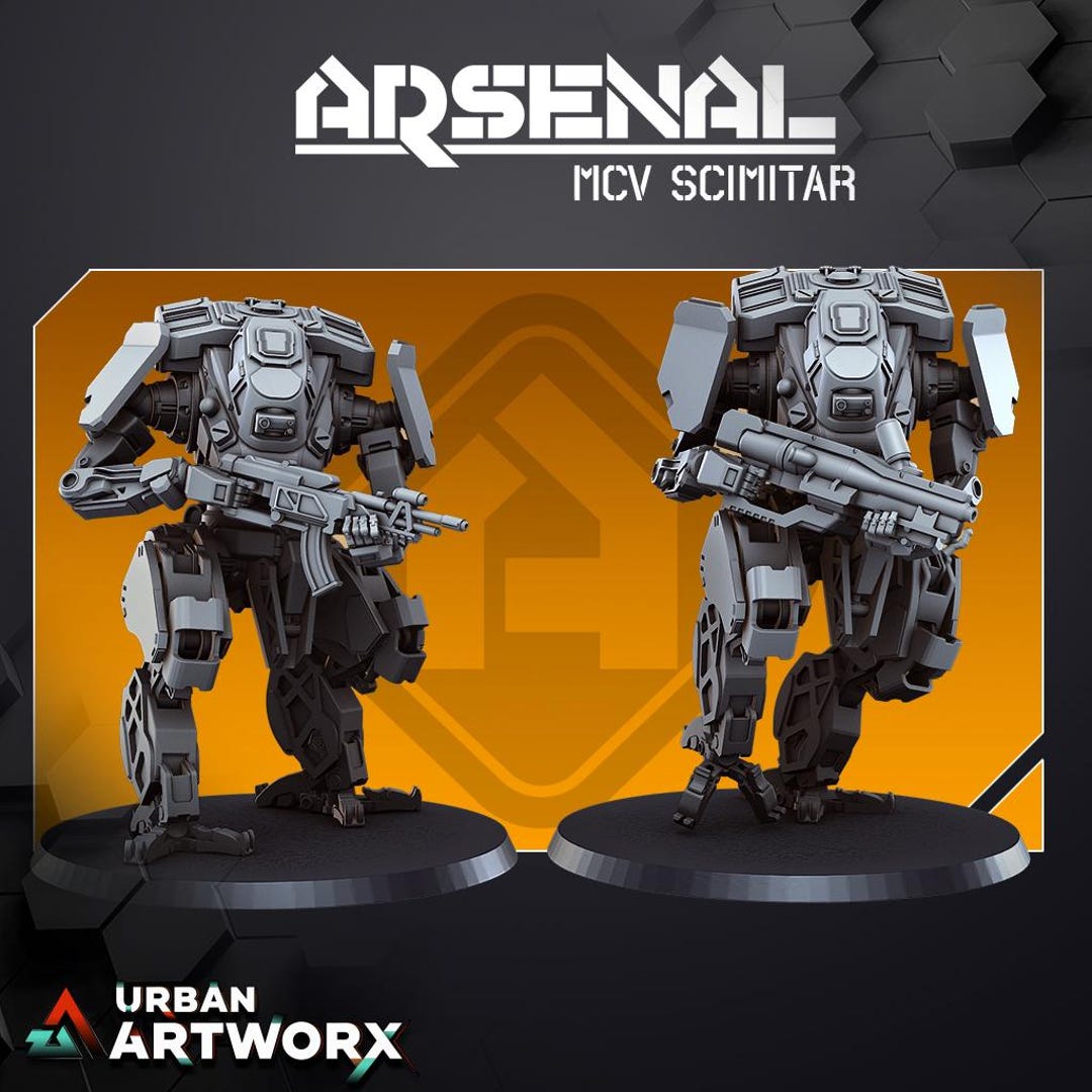 Arsenal MCV Scimitar (2) & All Weapon Options - Skullforge - Tabletop ...