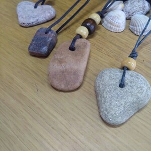 Beach Pebble Necklace Sea Stone Jewellery Natural Gifts Rocks to Wear ...