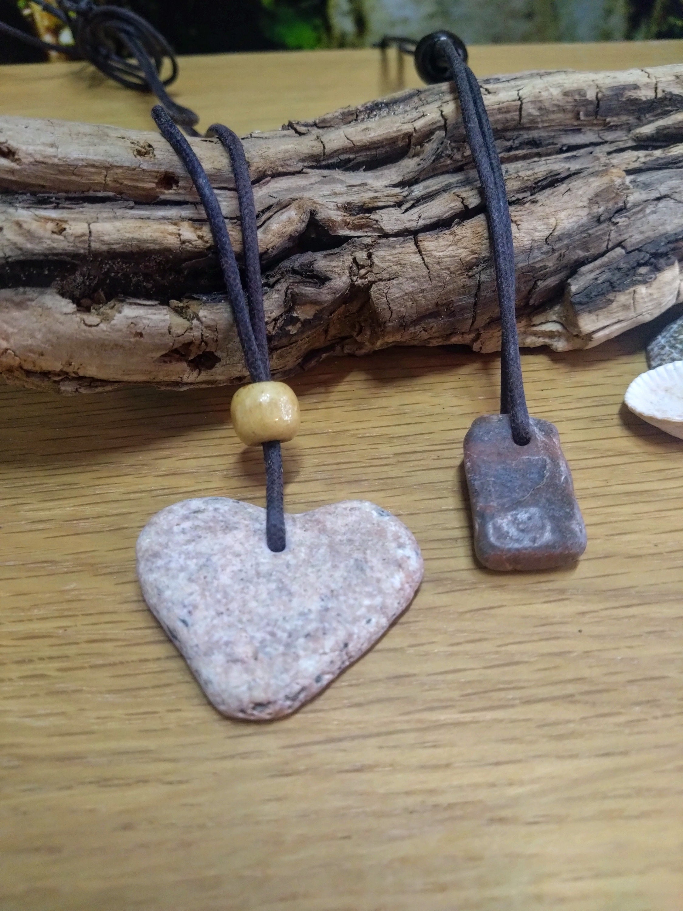 Beach Pebble Necklace Sea Stone Jewellery Natural Gifts Rocks to Wear ...