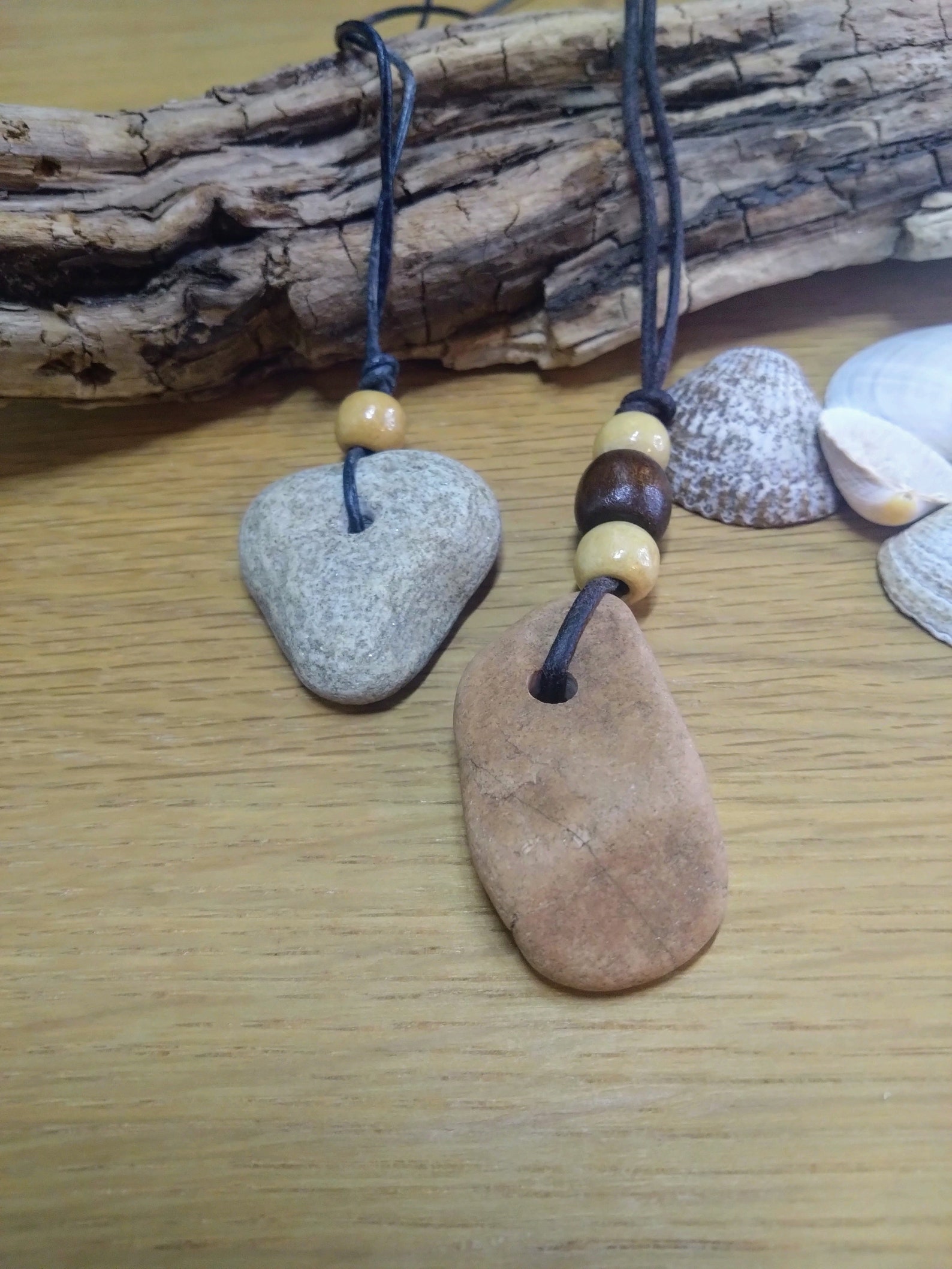 Beach Pebble Necklace Sea Stone Jewellery Natural Gifts Rocks to Wear ...