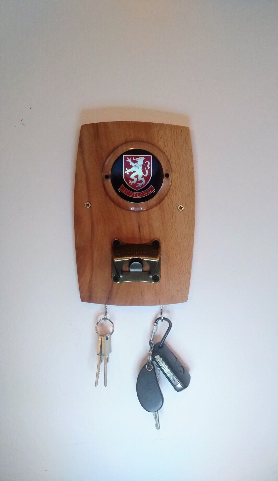 Scottish Key Holder for Wall and Bottle Opener, Wall Mounted Key Hanger ...