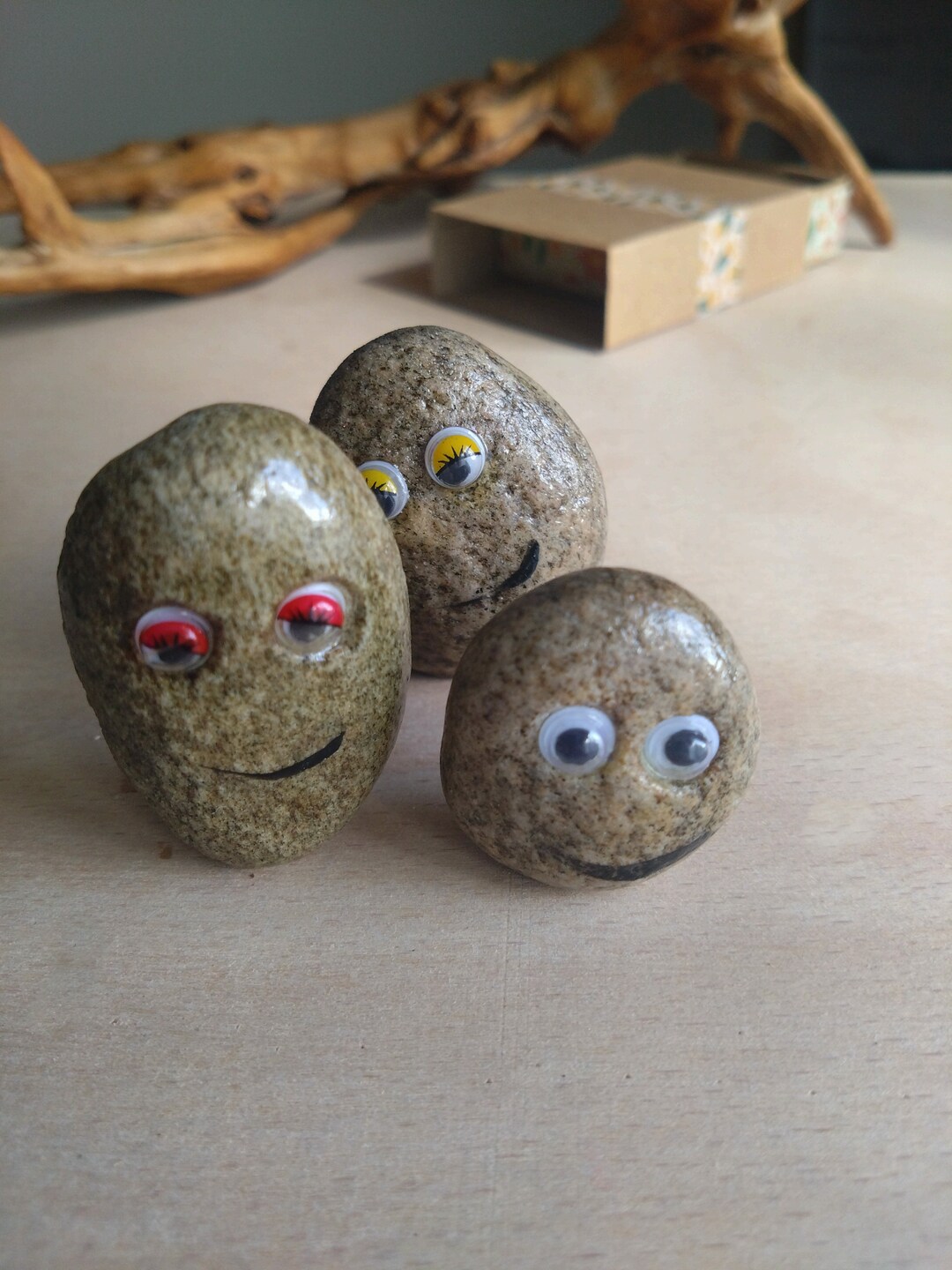 Decorated Pebble, Beach Pebbles. Mixed Sea Stones Arts and Crafts ...