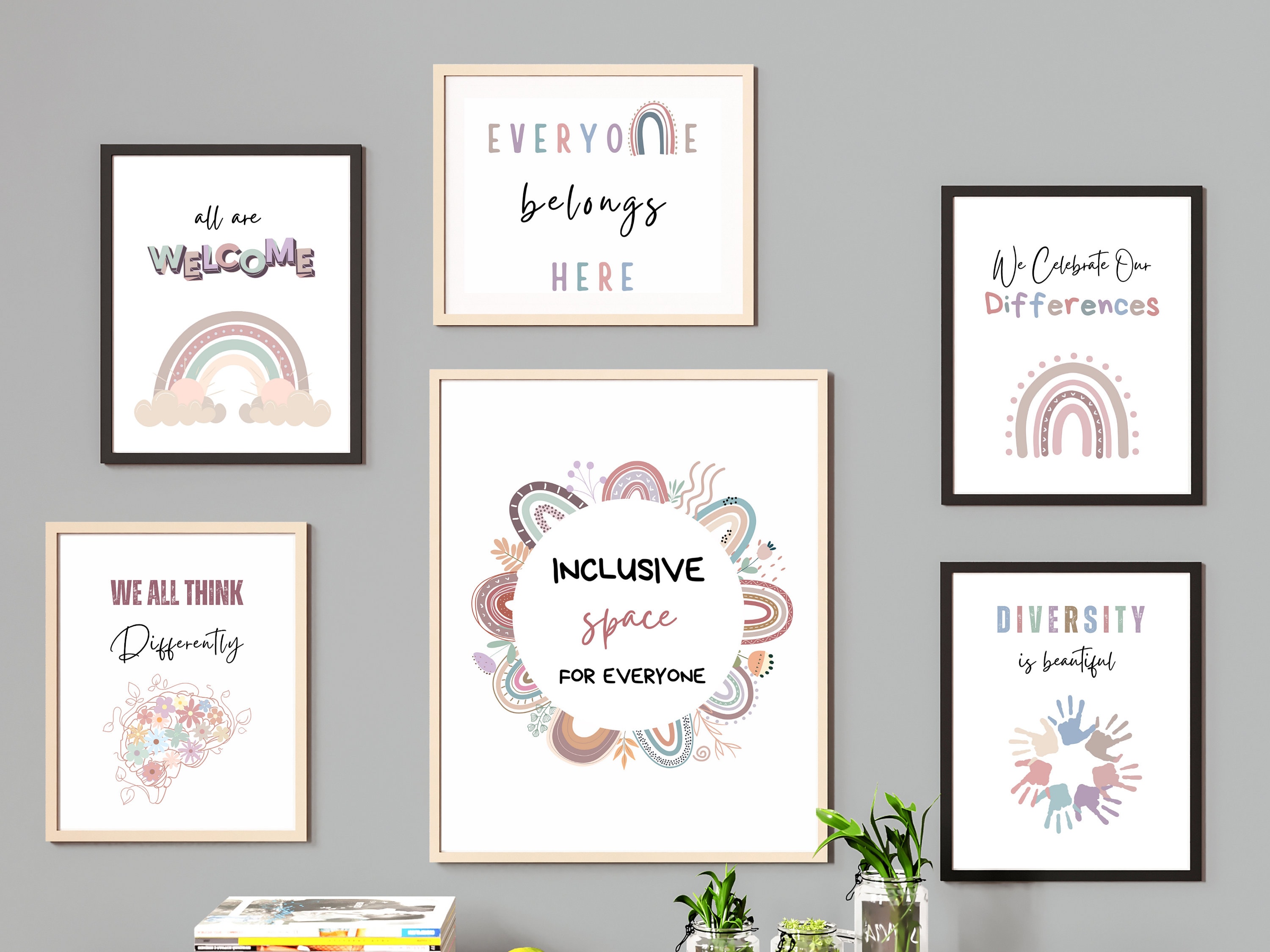 12 Inclusion Posters Inclusive Classroom Decor Prints School Counselor ...