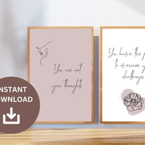 30 Therapist Posters Quotes Mental Health Posters Counselling Decor ...