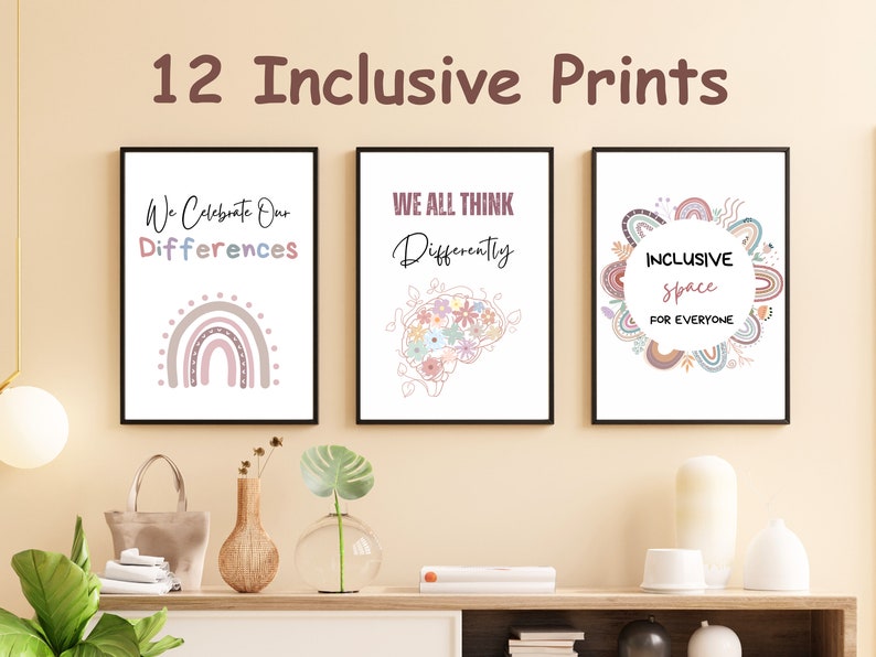 12 Inclusion Posters Inclusive Classroom Decor Prints School Counselor ...