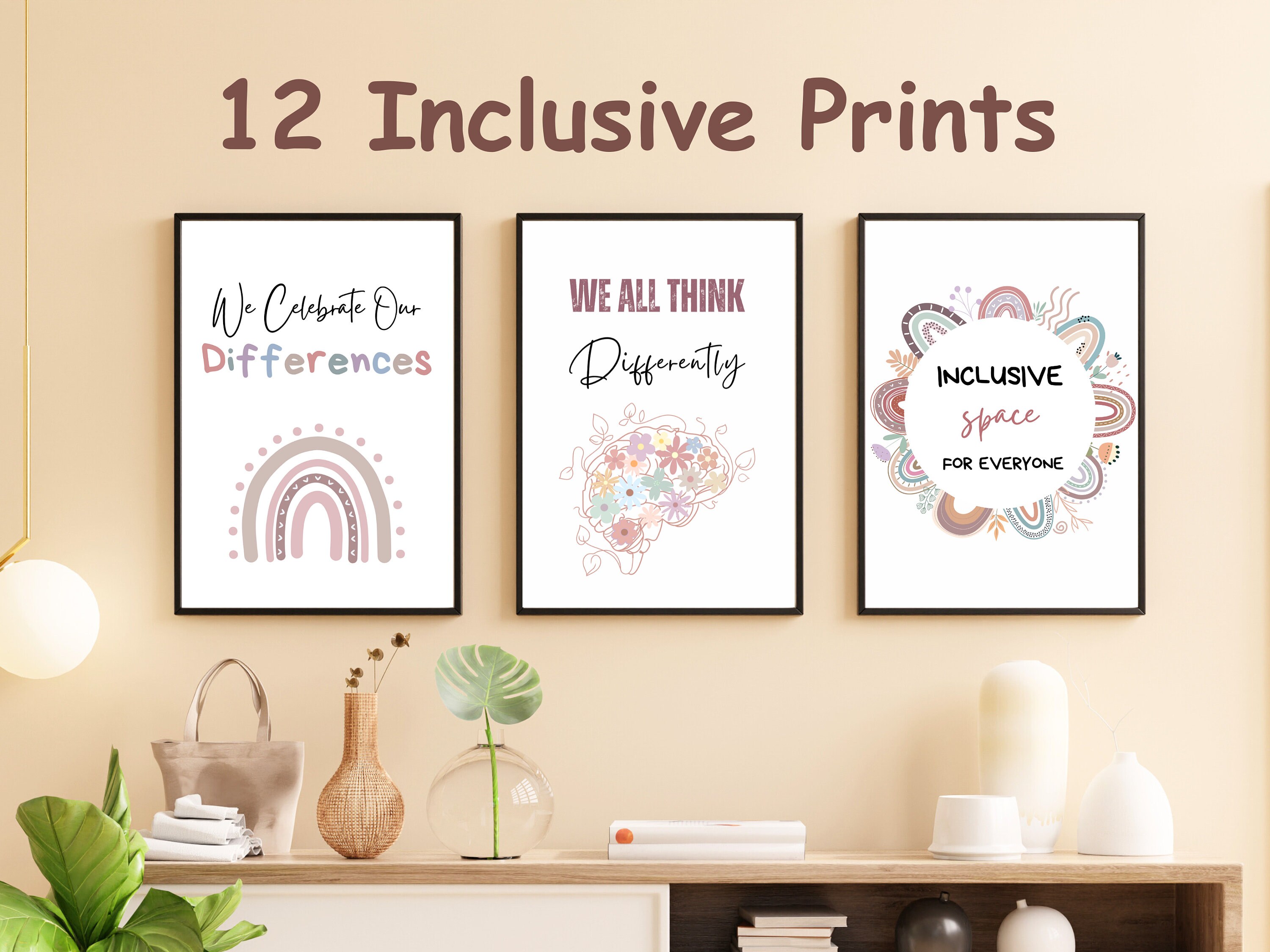12 Inclusion Posters Inclusive Classroom Decor Prints School Counselor ...