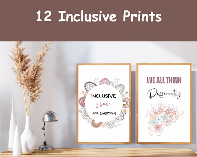 Inclusive Posters, Pride Month Printable Posters, LGBTQ Poster Decor ...