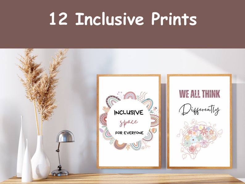 12 Inclusion Posters Inclusive Classroom Decor Prints School Counselor ...