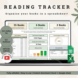Reading Tracker Easy to Use | Gebruiksvriendelijke Book Tracker ...